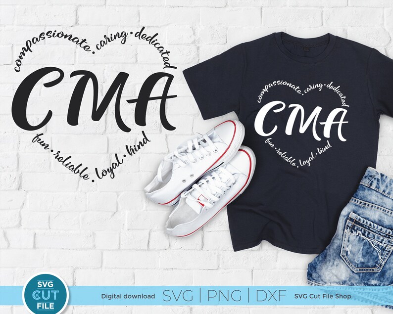 Certified Medical Assistant Svg, CMA Svg, Heart Svg, CMA Life, CMA Gift ...