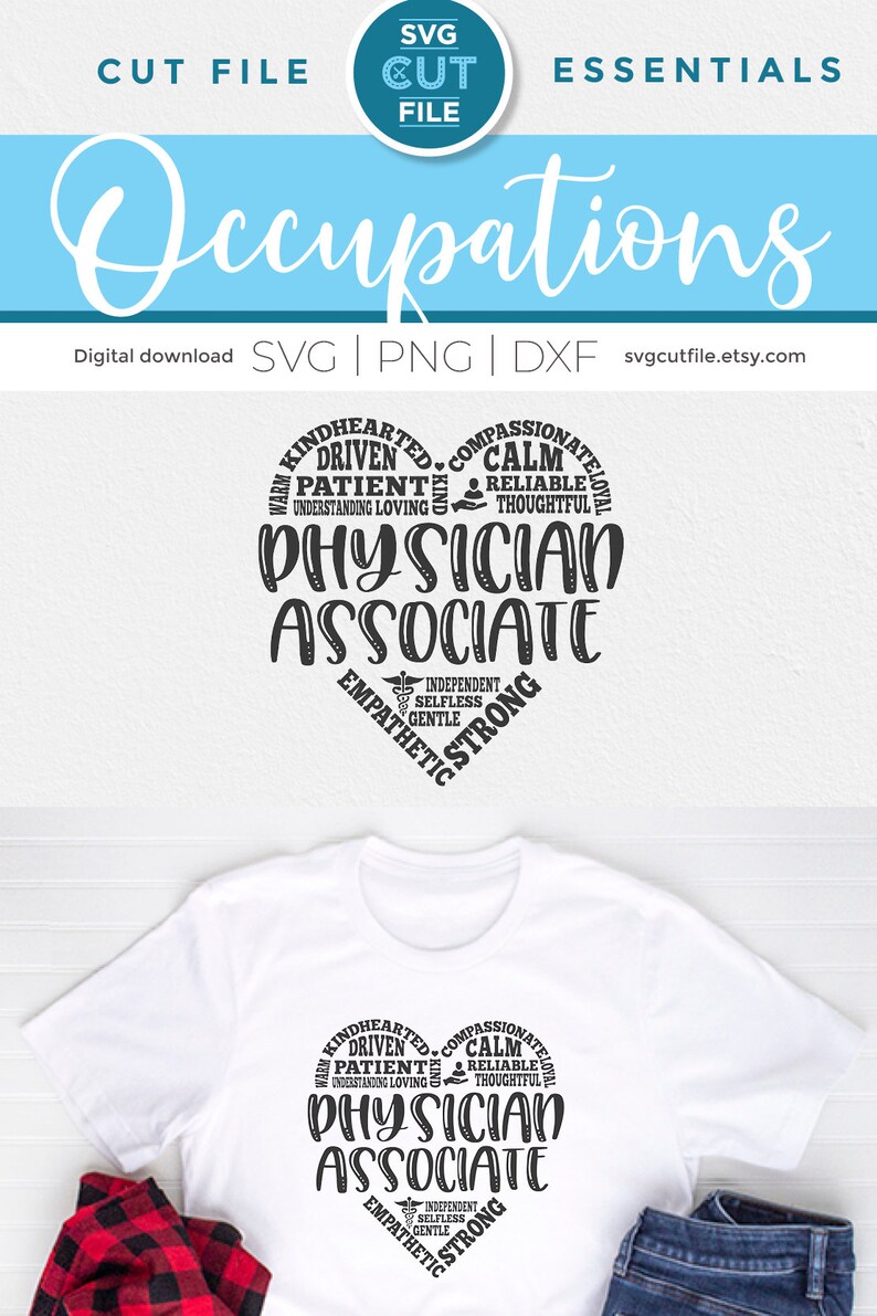 Physician Associate Svg Pa Svg Physician Associate | Etsy