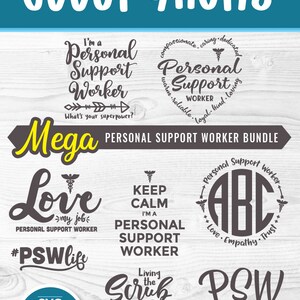 Personal Support Worker Svg, Psw Svg, Caregiver Svg, Psw Bundle Svg ...
