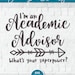 Academic Advisor Svg, College Advisor Svg, I'm an Academic Advisor ...