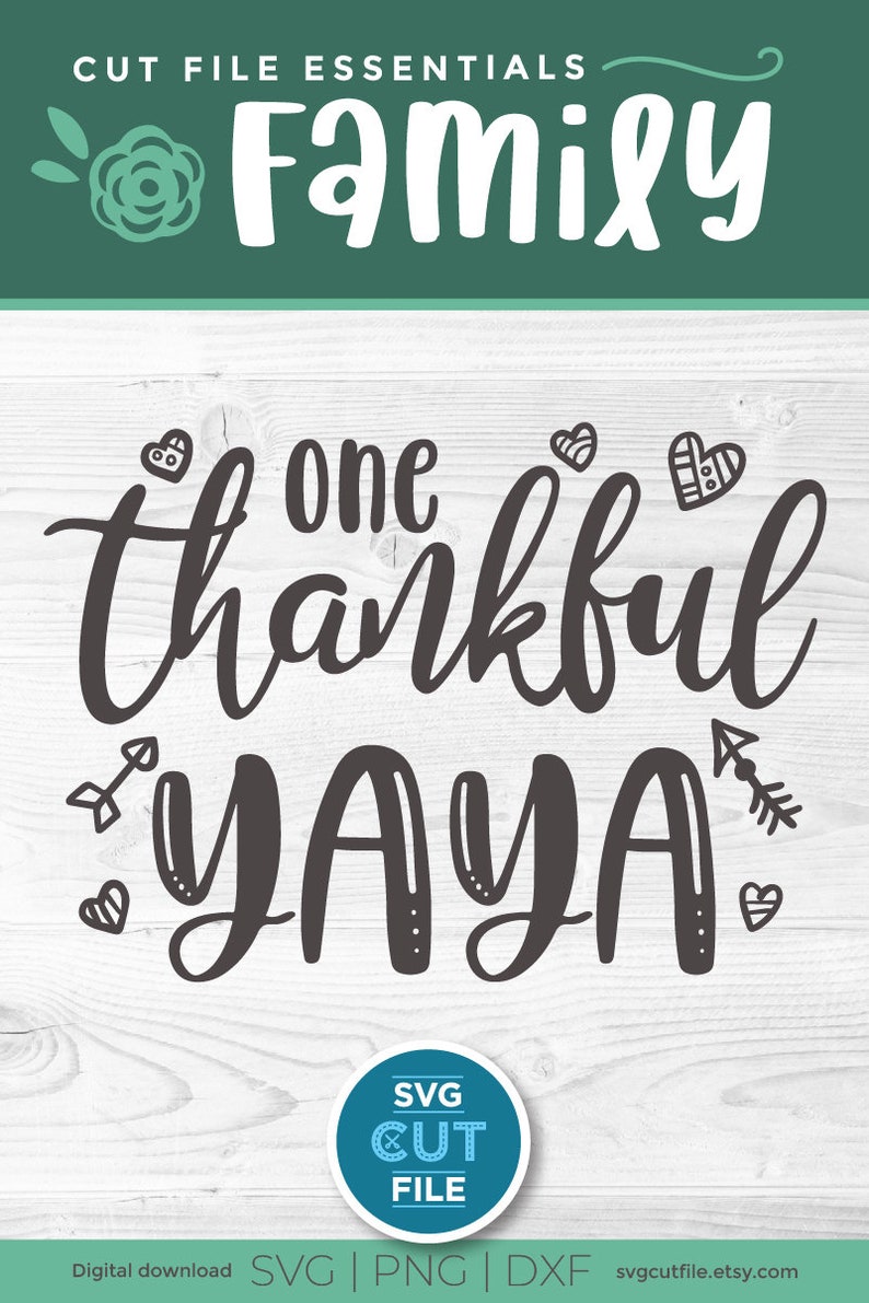 Yaya Svg One Thankful Yaya Svg Be a Yaya Cute Yaya Gift | Etsy