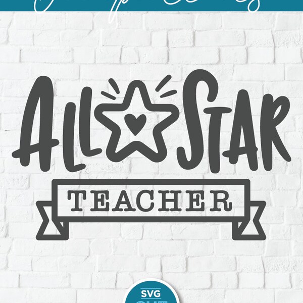 All Star Teacher Svg - Etsy