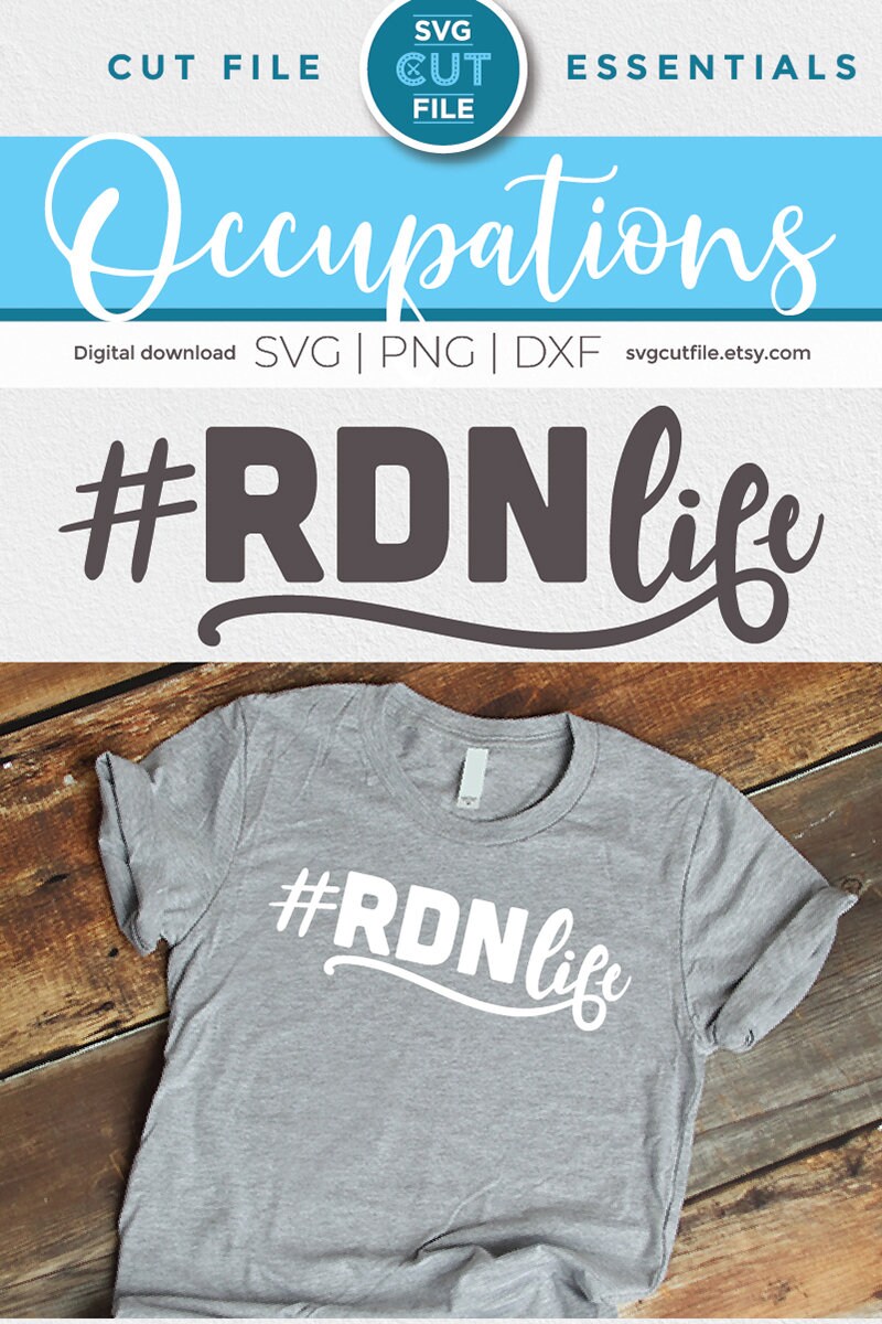 Dietitian svg registered dietician student nutritionist rd | Etsy