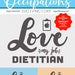Dietitian Svg Registered Dietitian Student Rd Rdn Svg Love - Etsy