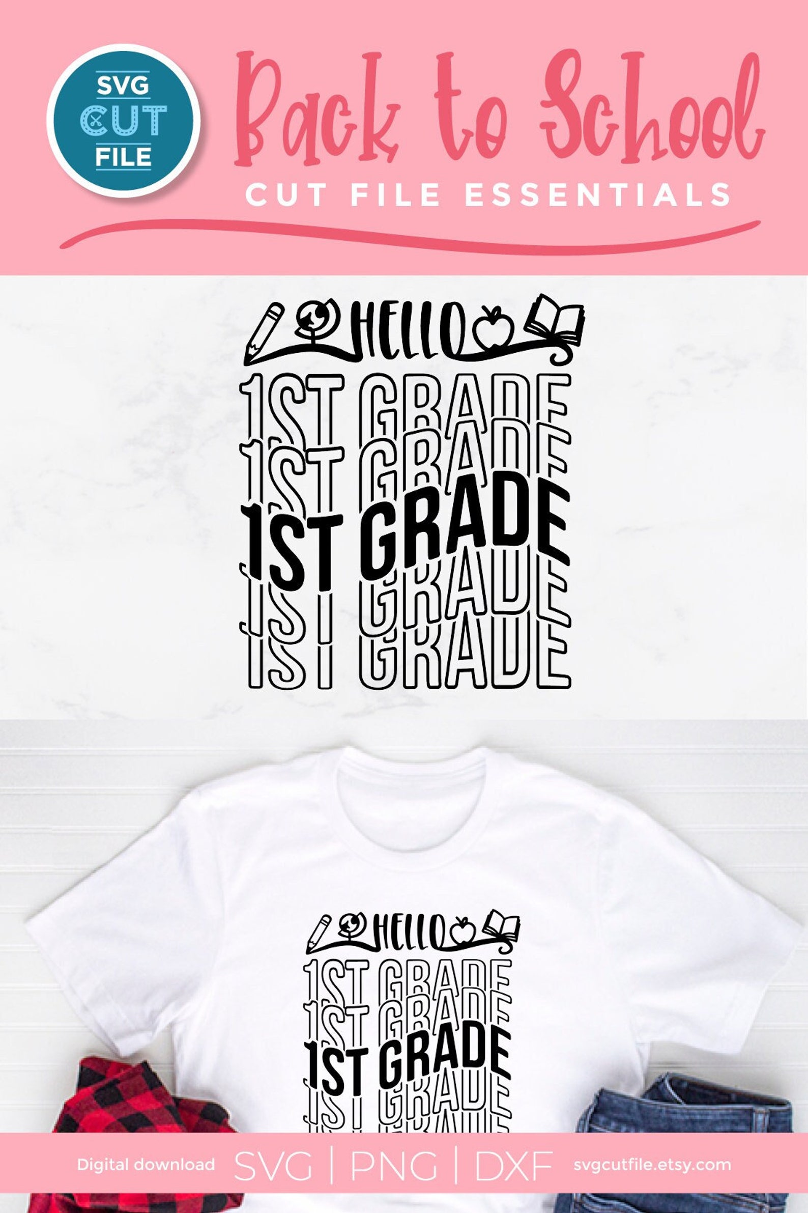 1st Grade svg 1st grader svg first grade teacher svg First | Etsy