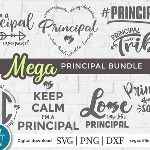 Principal Svg, Elementary School Svg, Principal Bundle Svg, Principal ...