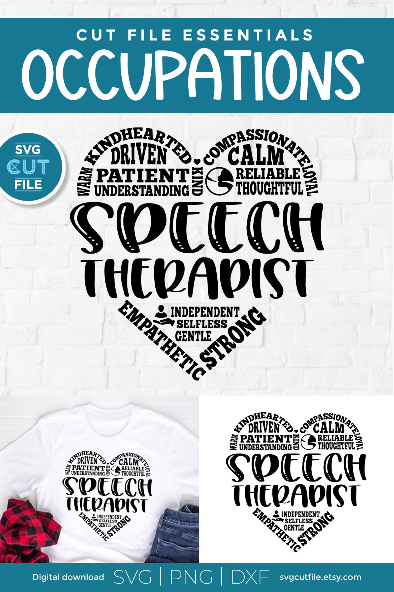 Speech Therapist Svg, Speech Therapy Svg, Speech Therapy Heart, Love ST ...