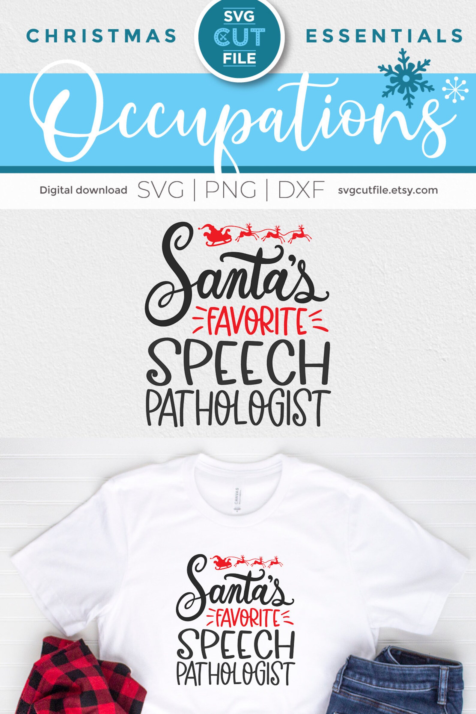 Christmas Speech Pathologist Svg Santas Favorite Speech - Etsy