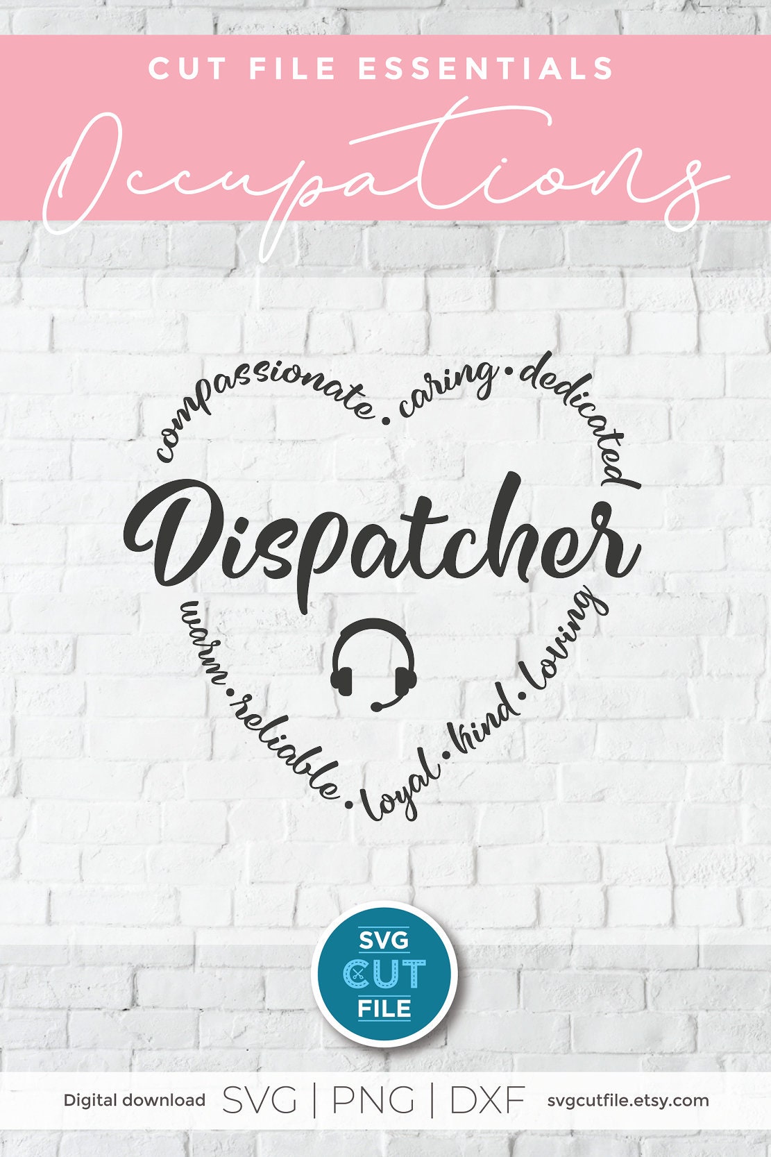 Dispatcher Svg Police Dispatcher Svg Driver Dispatcher Cut - Etsy