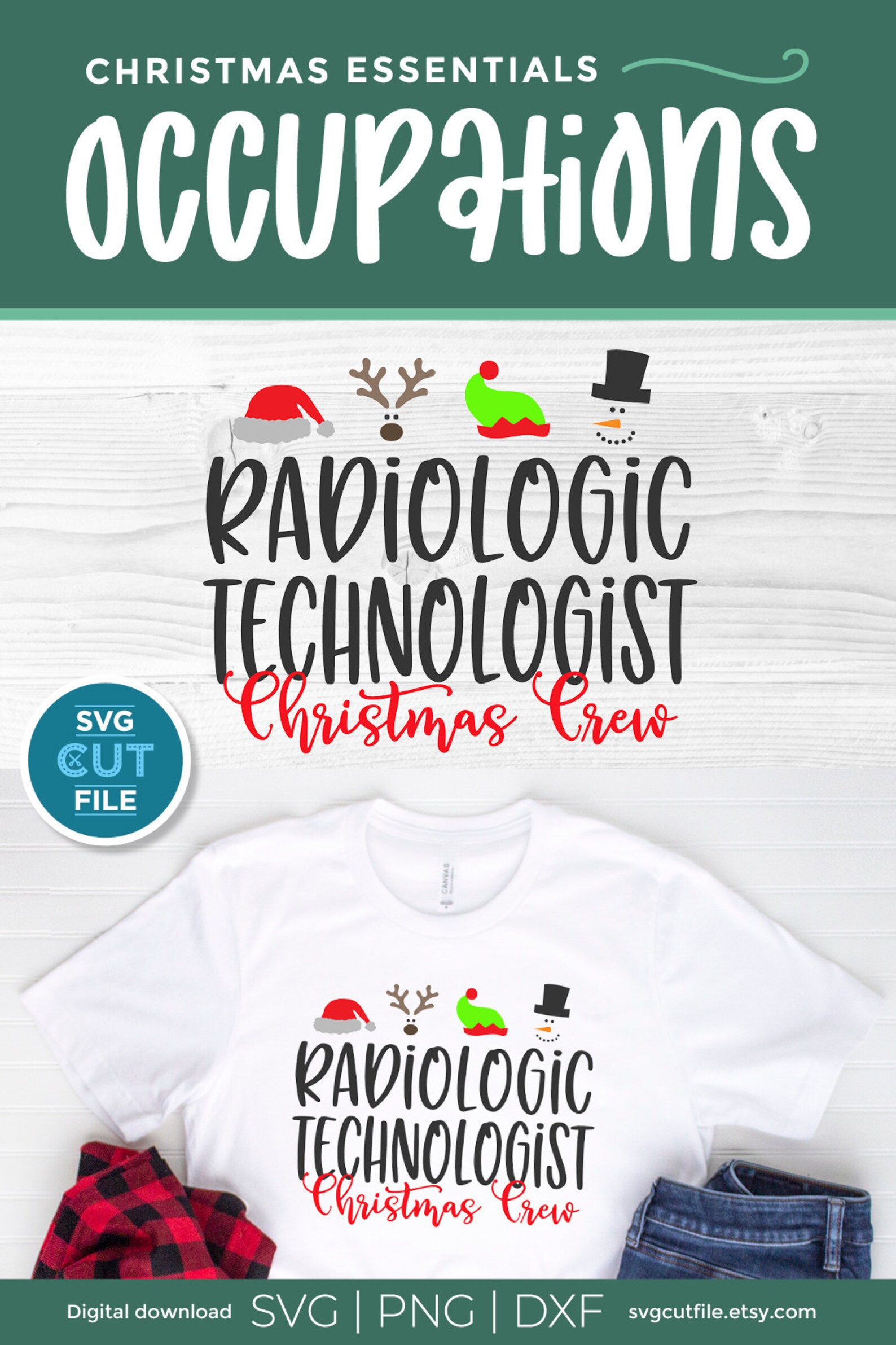 Christmas Radiologic Technologist Svg, Radiologic Christmas Crew Svg ...
