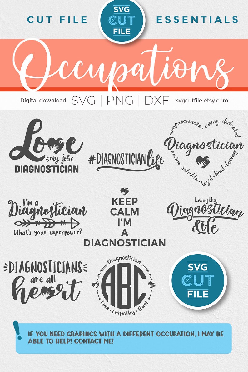 Diagnostician Svg Diag Svg School Diagnostician Svg Bundle - Etsy