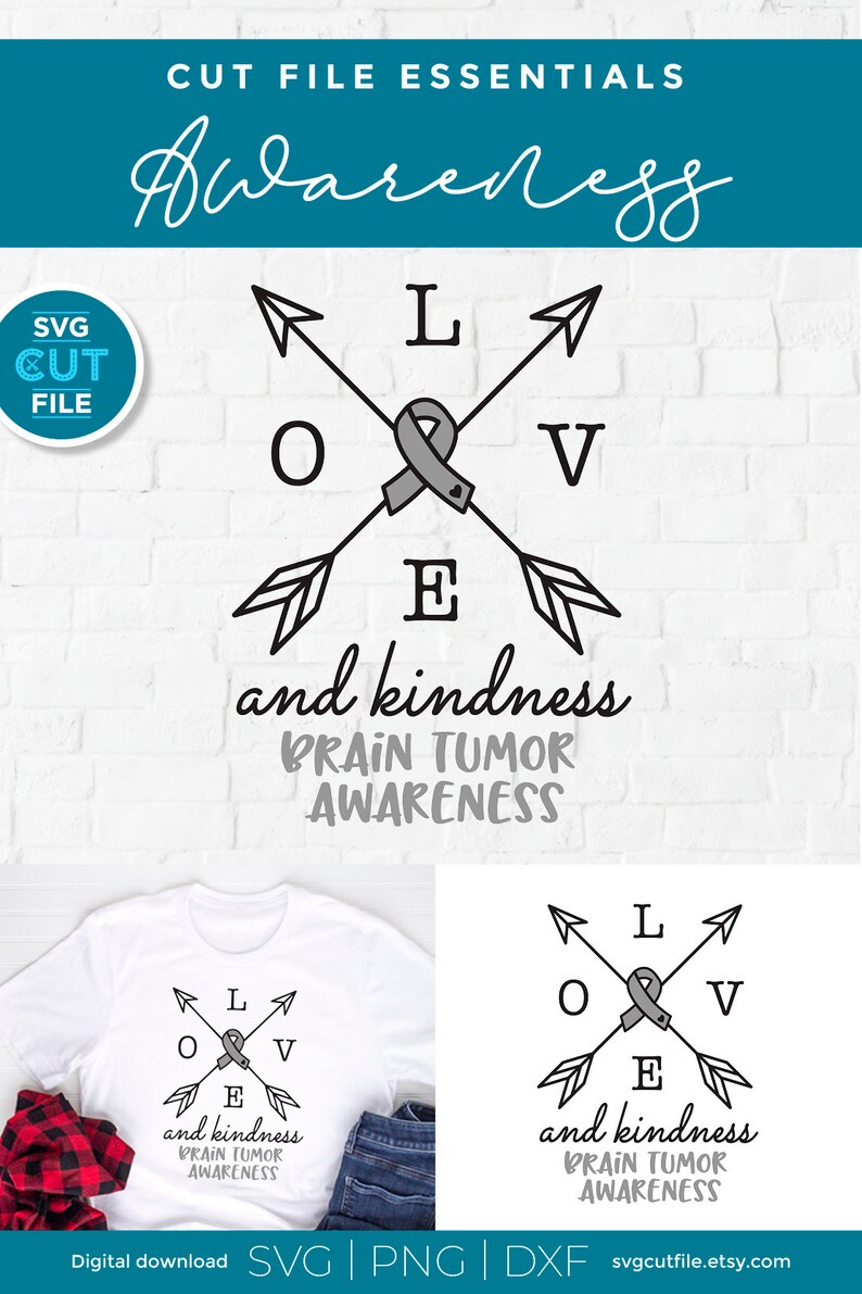 Brain Tumor svg brain tumor awareness svg svg dxf png | Etsy