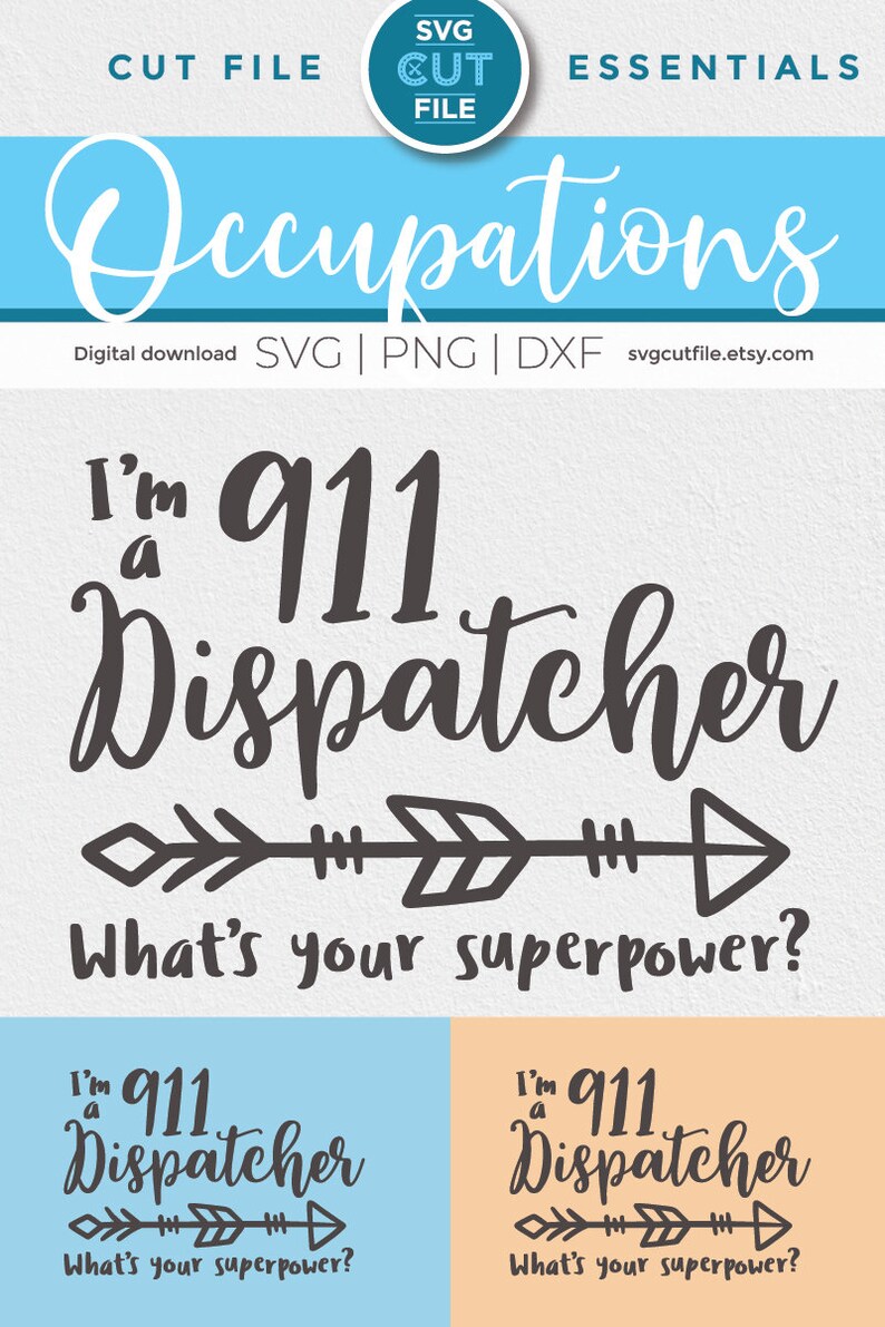 911 Dispatcher Svg Dispatcher Svg Whats Your Superpower - Etsy