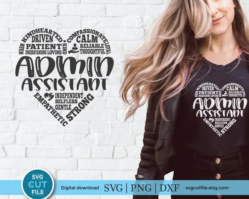 Admin Svg Admin Assistant Svg Receptionist Svg Secretary - Etsy