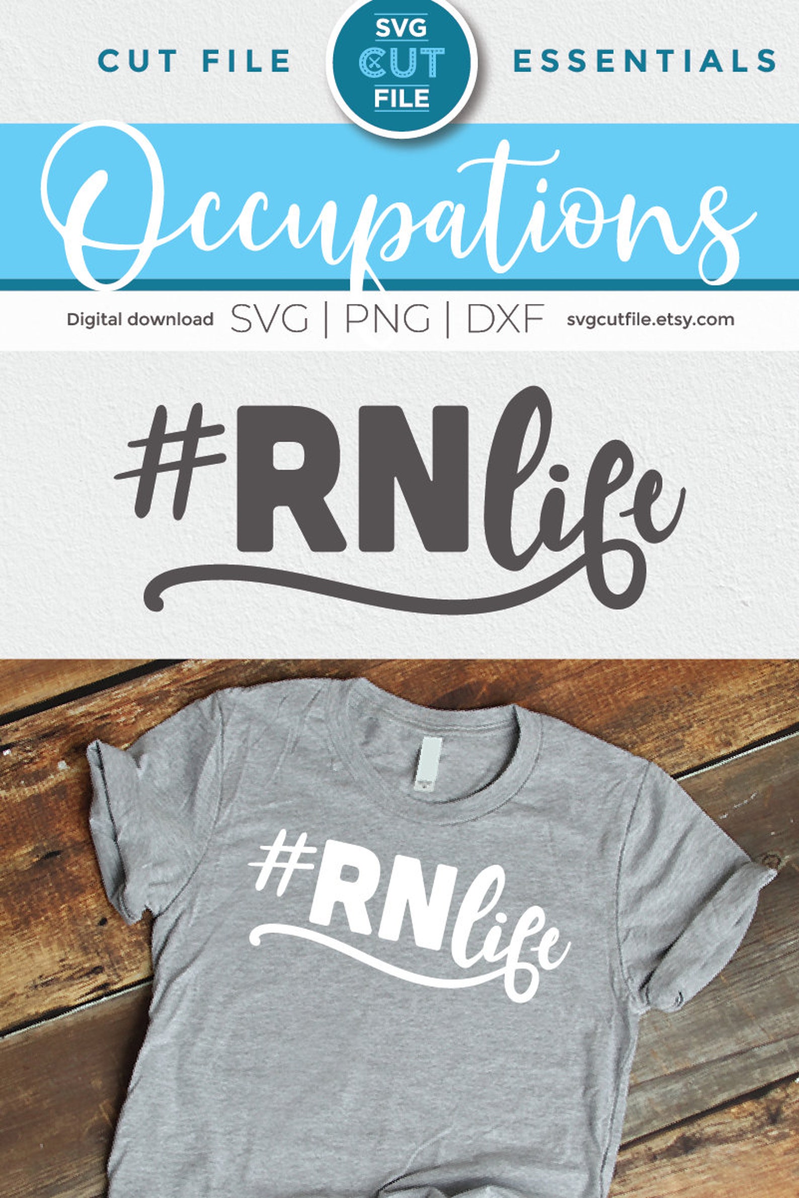 RN svg rn nurse svg registered nurse svg rn life svg er | Etsy