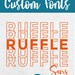 Stacked Font Mirror Font Stacked Letters Cricut Otf - Etsy