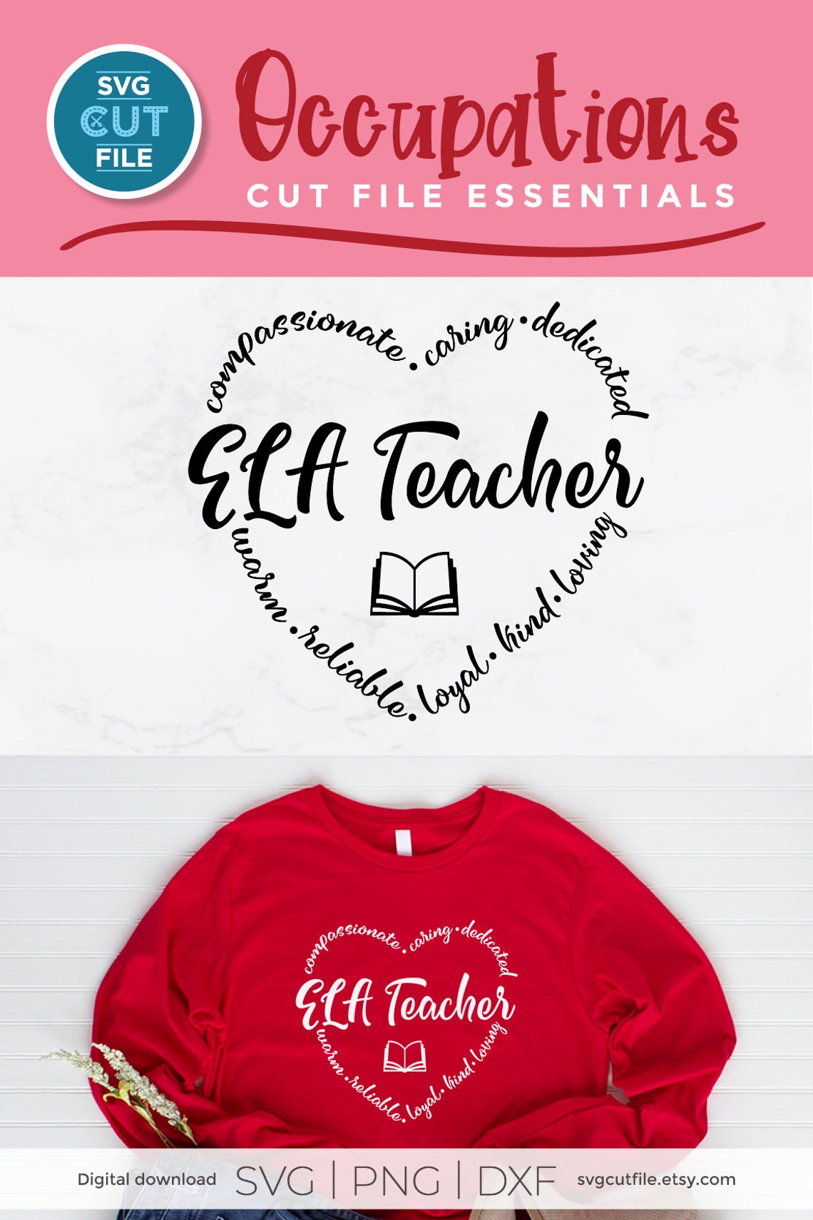 ELA Teacher Svg English Teacher Svg English Language Arts - Etsy