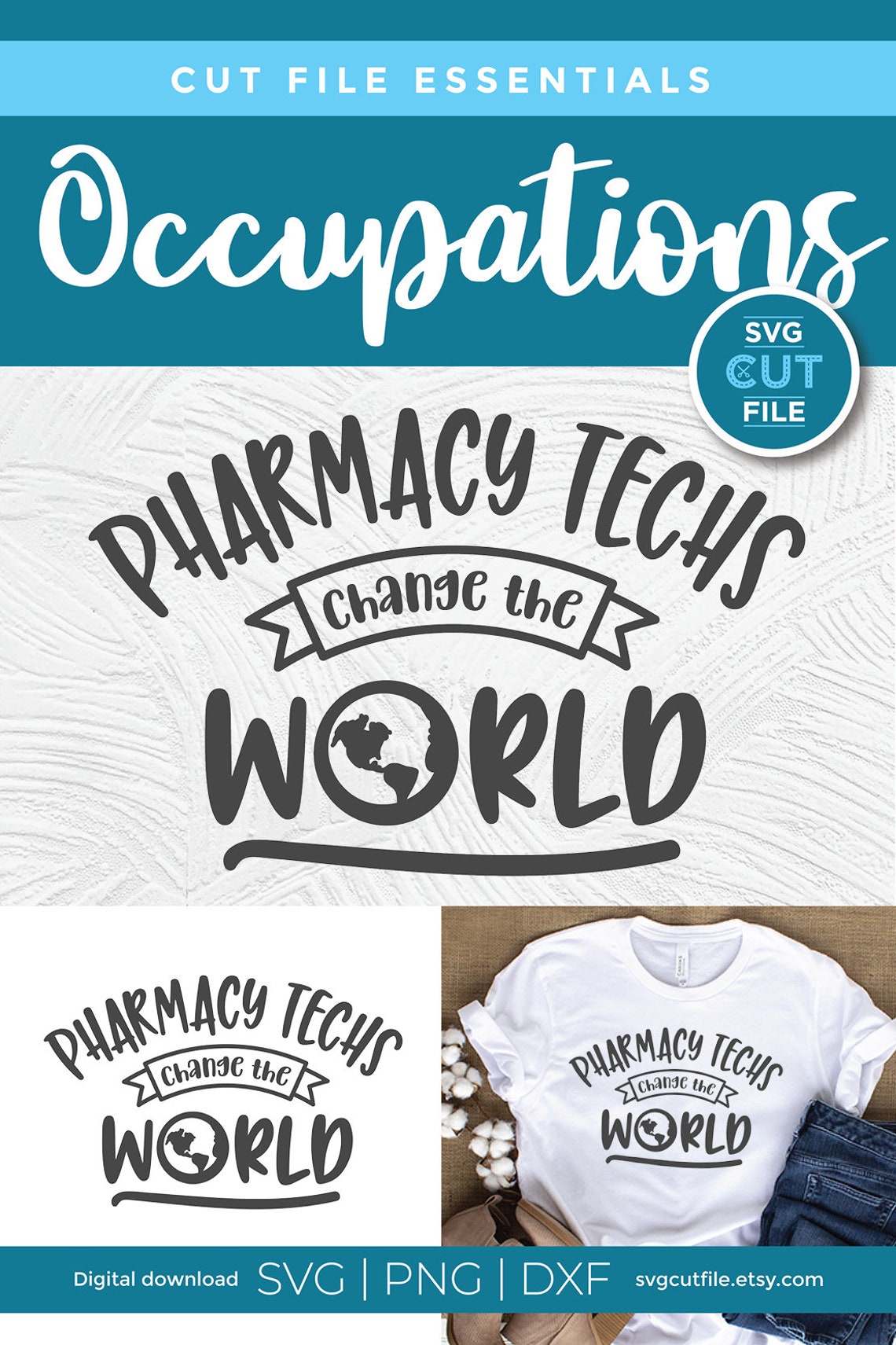 Pharmacy Technician svg pharmacy tech svg change the world | Etsy