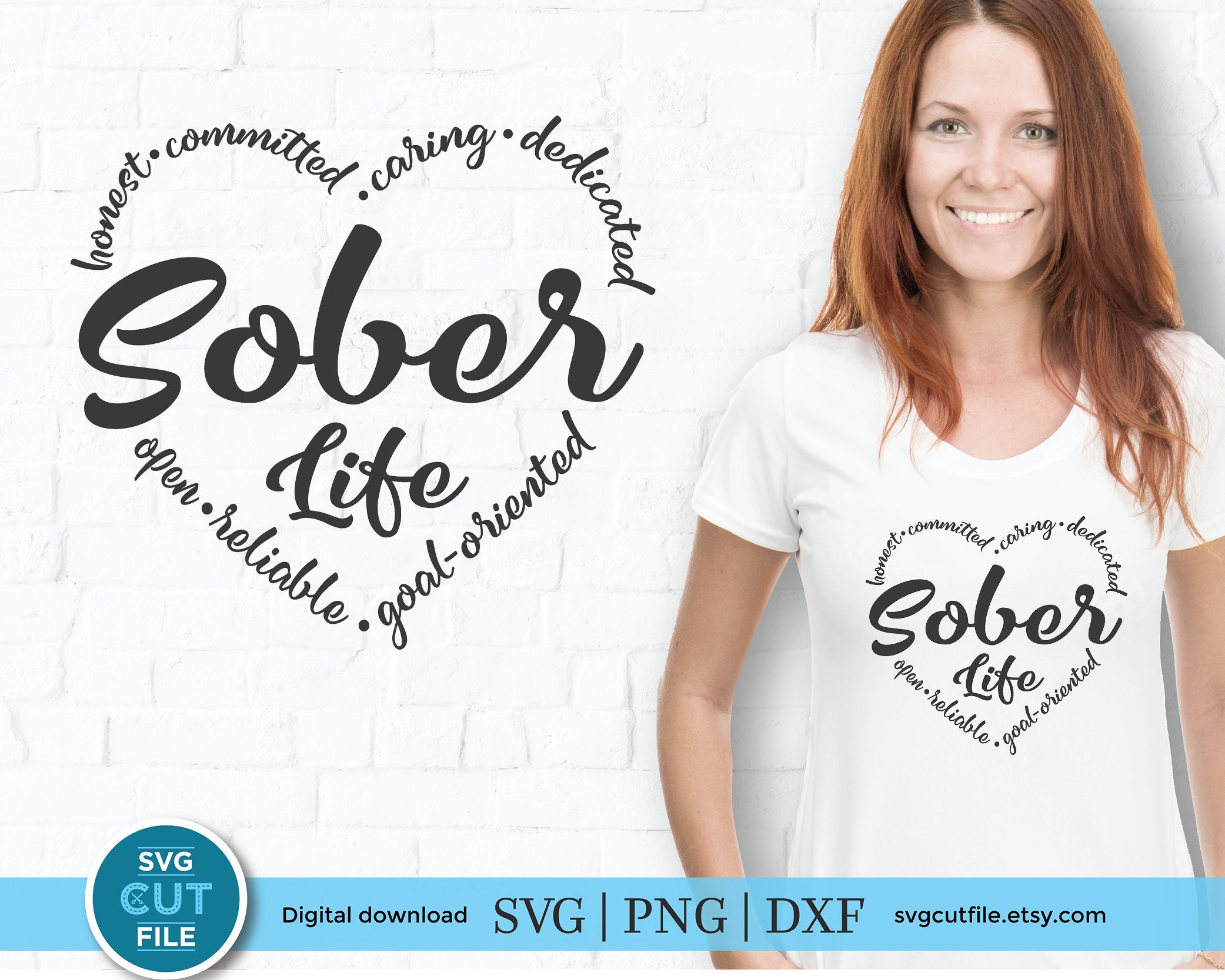 Sober Svg Sober Life Svg Addiction Recovery Svg Clean Svg - Etsy