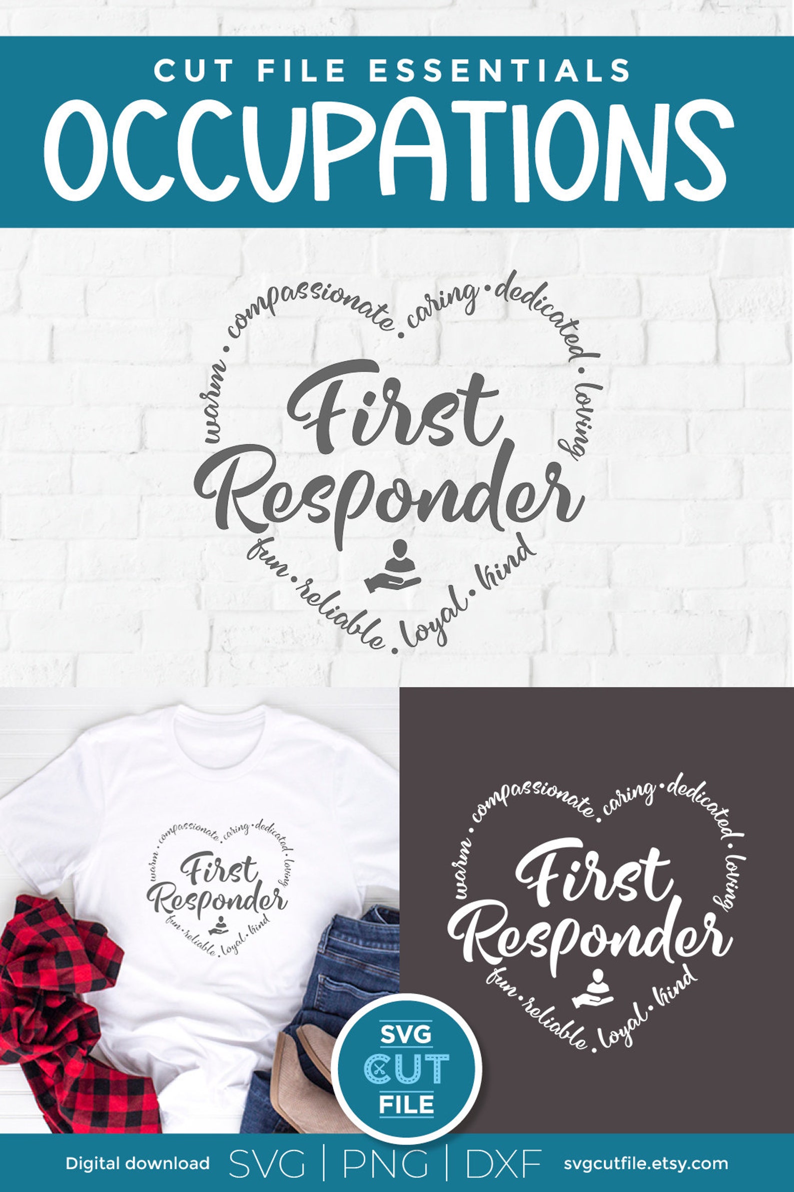 First Responder Svg, Emergency Worker, Emergency Services Svg, EMT Svg ...