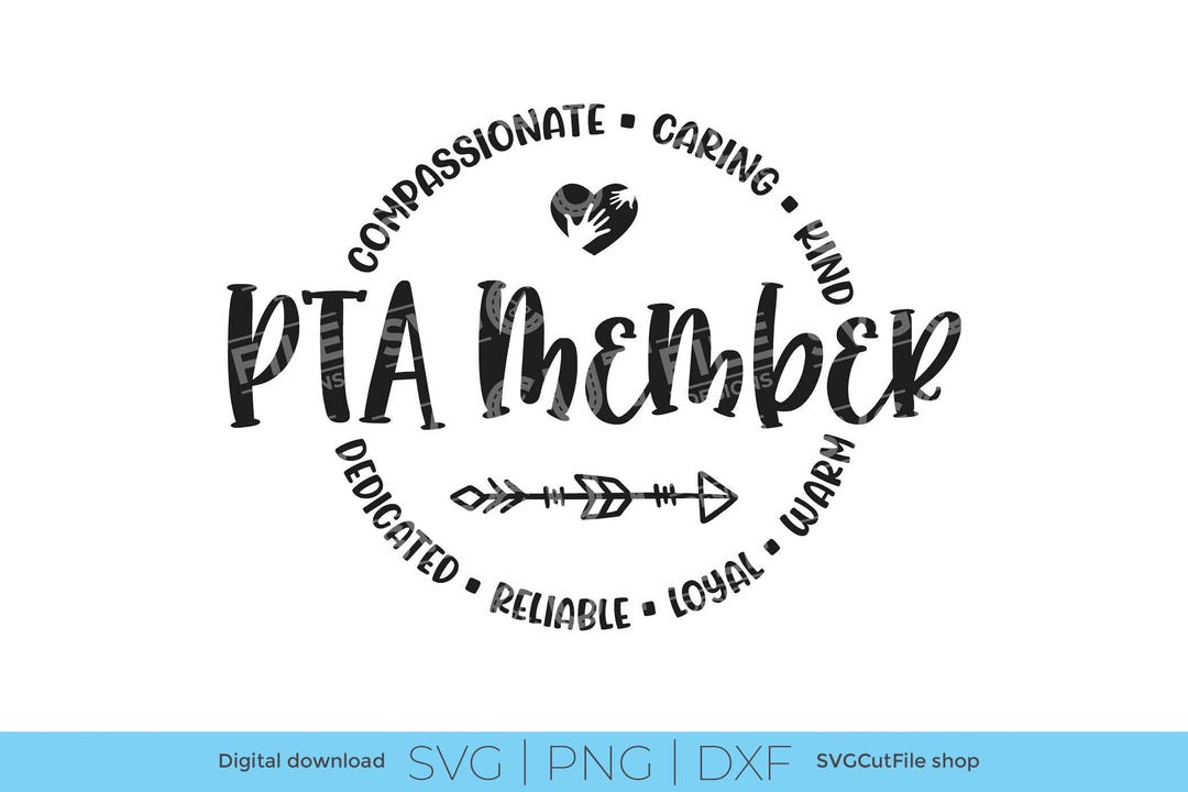 PTA Svg, PTA Member, PTA Tribe, Pto Svg, Parent Teacher Appreciation ...