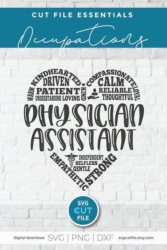 Embellishments Papercraft front line heart Physician assistant svg ...