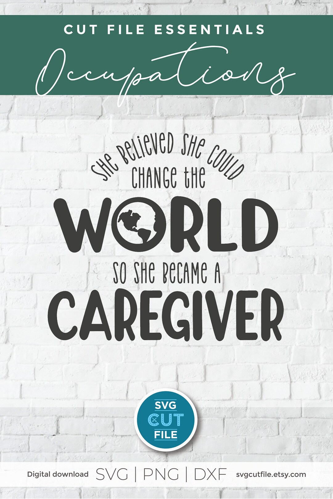 Caregiver Svg, Care Giver Appreciation Svg, Change the World, Home Care ...