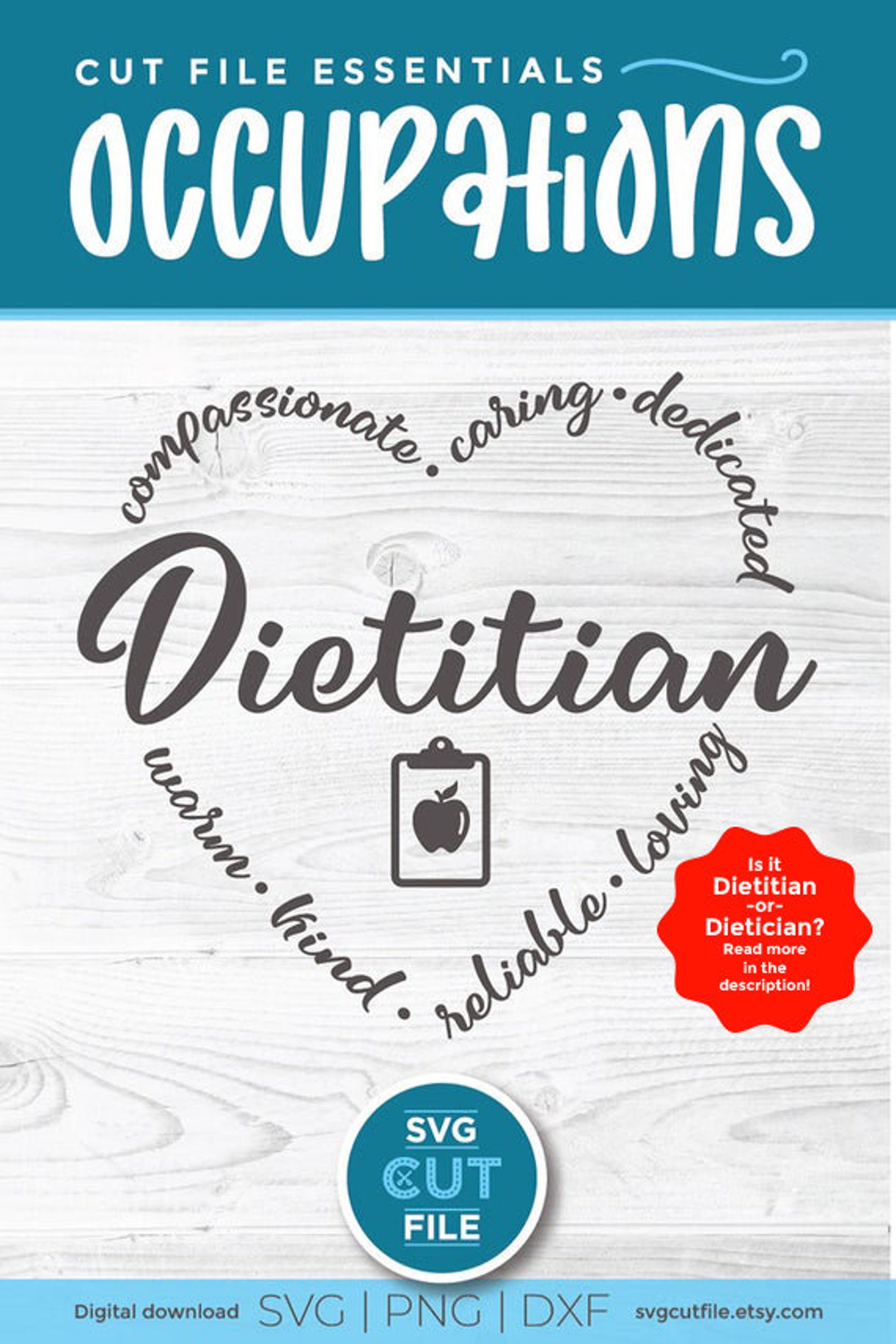 Dietitian Svg Registered Dietitian Student Nutritionist Rd | Etsy