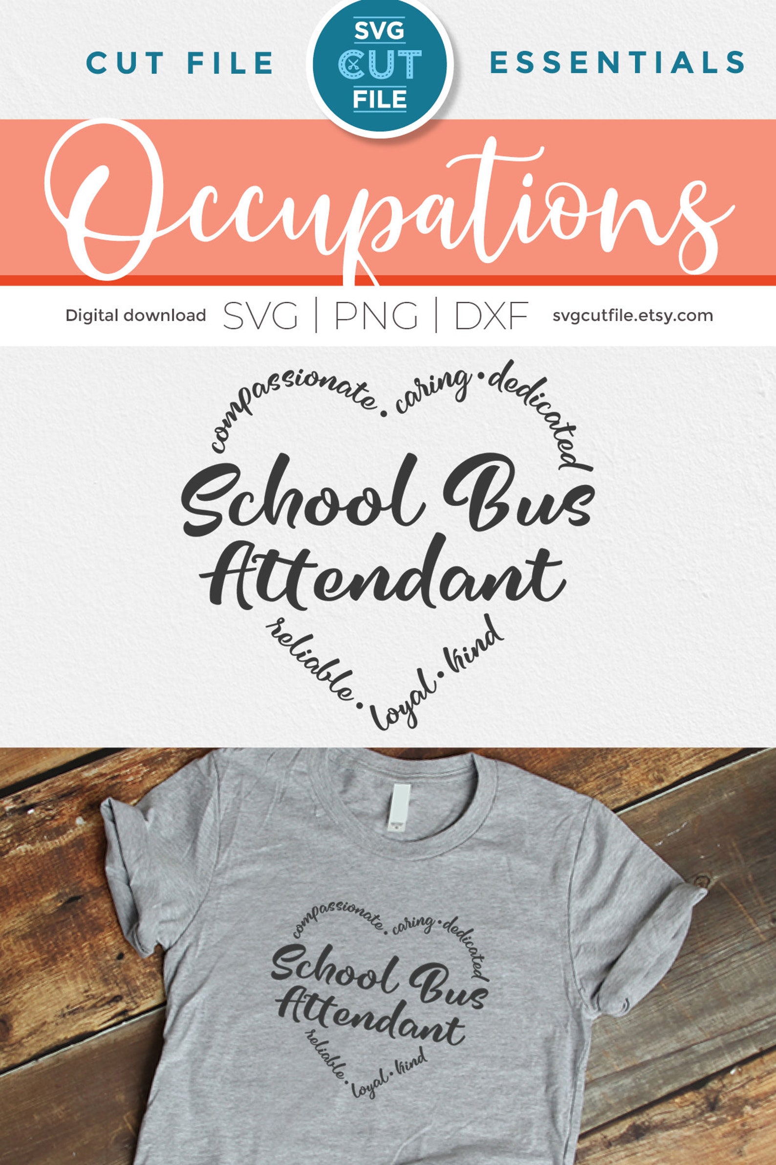 School Bus Attendant School Bus Monitor Svg Schoolbus - Etsy