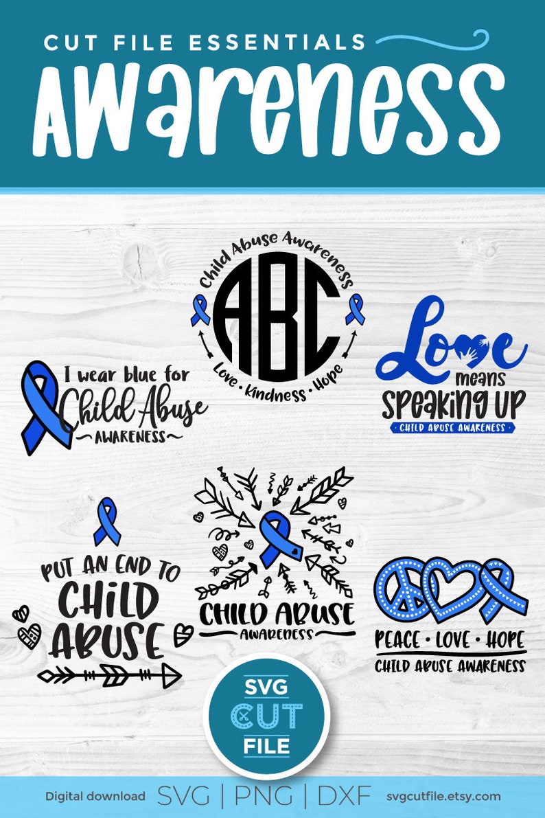 Child Abuse Svg Bundle Child Abuse Awareness Child Abuse I - Etsy