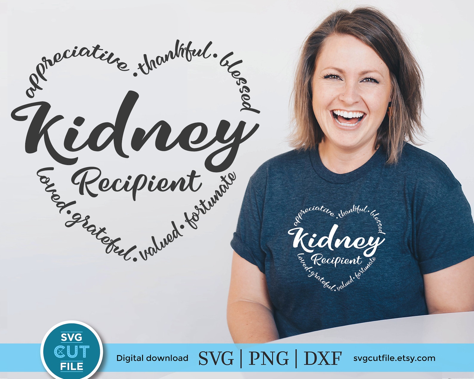 Kidney Recipient Svg Receive a Kidney Donor Svg Kidney | Etsy