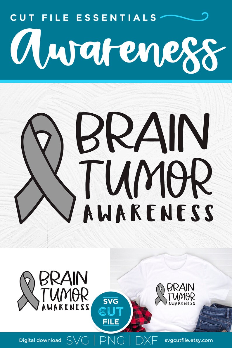 Brain Tumor Svg, Brain Tumor Awareness Svg, Svg Dxf Png, Awareness Svg ...