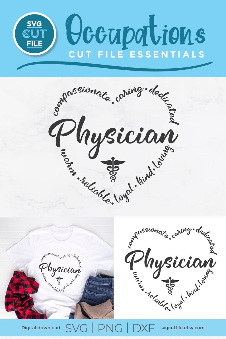 Physician Svg Doctor Svg MD Svg Medical Svg Essential Svg - Etsy