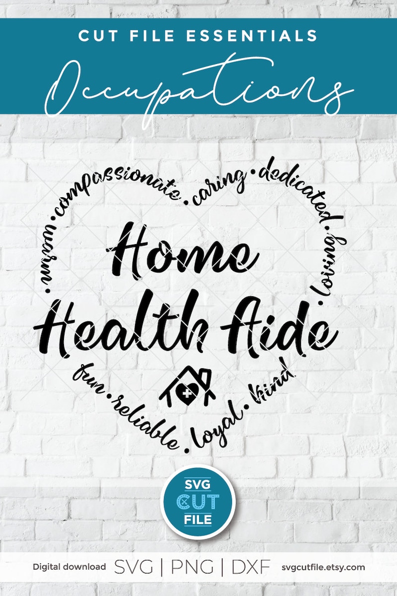 Home health aide svg home health aid svg HHA svg home | Etsy