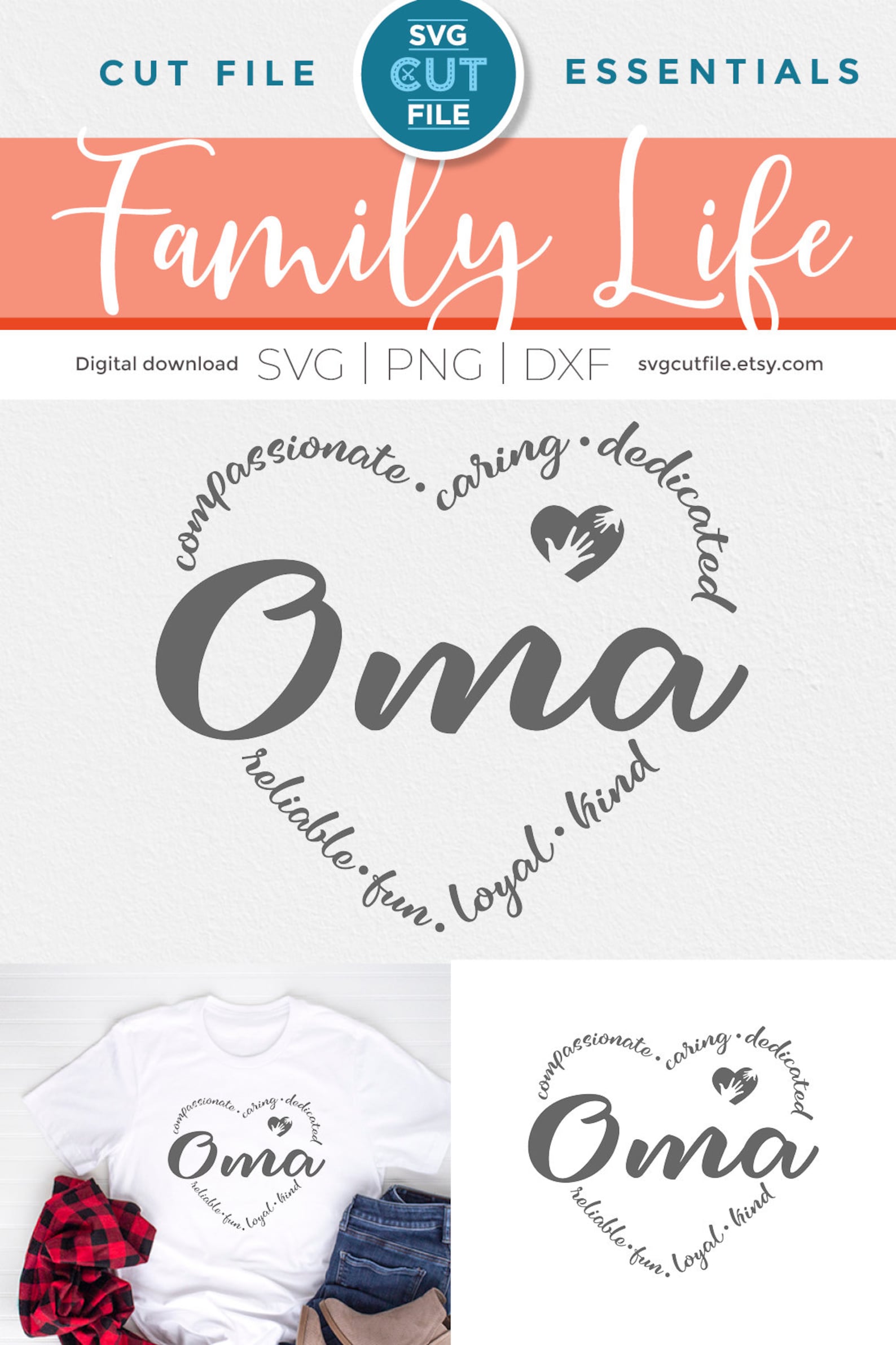 Oma Svg Grandma Oma Svg Oma Heart Svg Cute Gift - Etsy