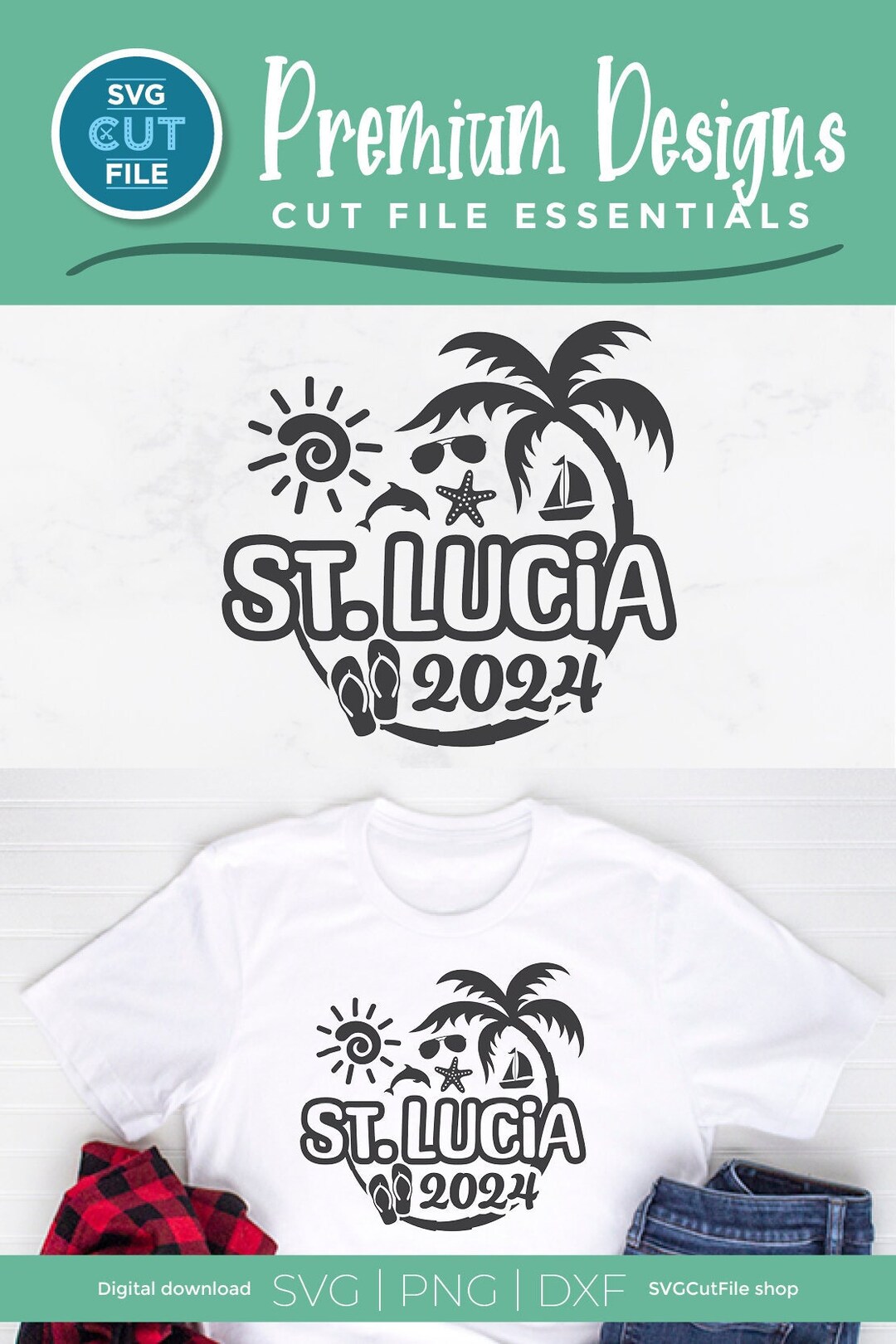St. Lucia SVG, St. Lucia Vacation, 2024 Svg, St. Lucia PNG, Sublimation ...
