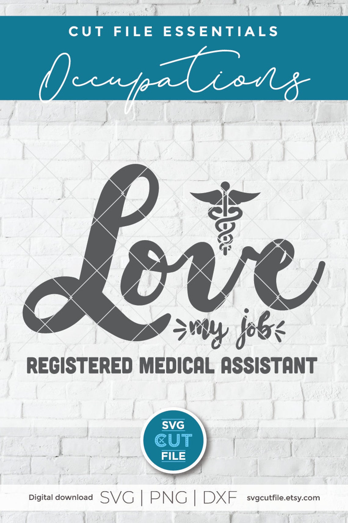 Registered Medical Assistant Svg RMA Svg Love My Job Svg - Etsy