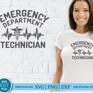 ER Tech Svg, Emergency Department Technician, Emergency Room Technician ...