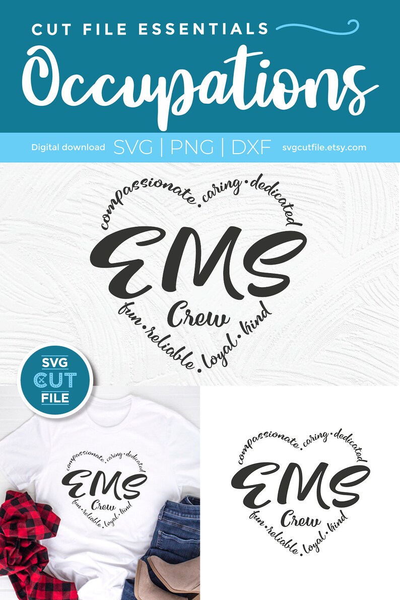 EMS Svg First Responder Svg Emergency Worker Emergency - Etsy