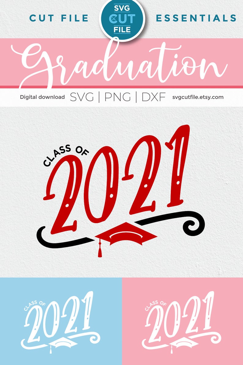 Senior 2021 Svg Class of 2021 Grad Graduation Cap Senior | Etsy