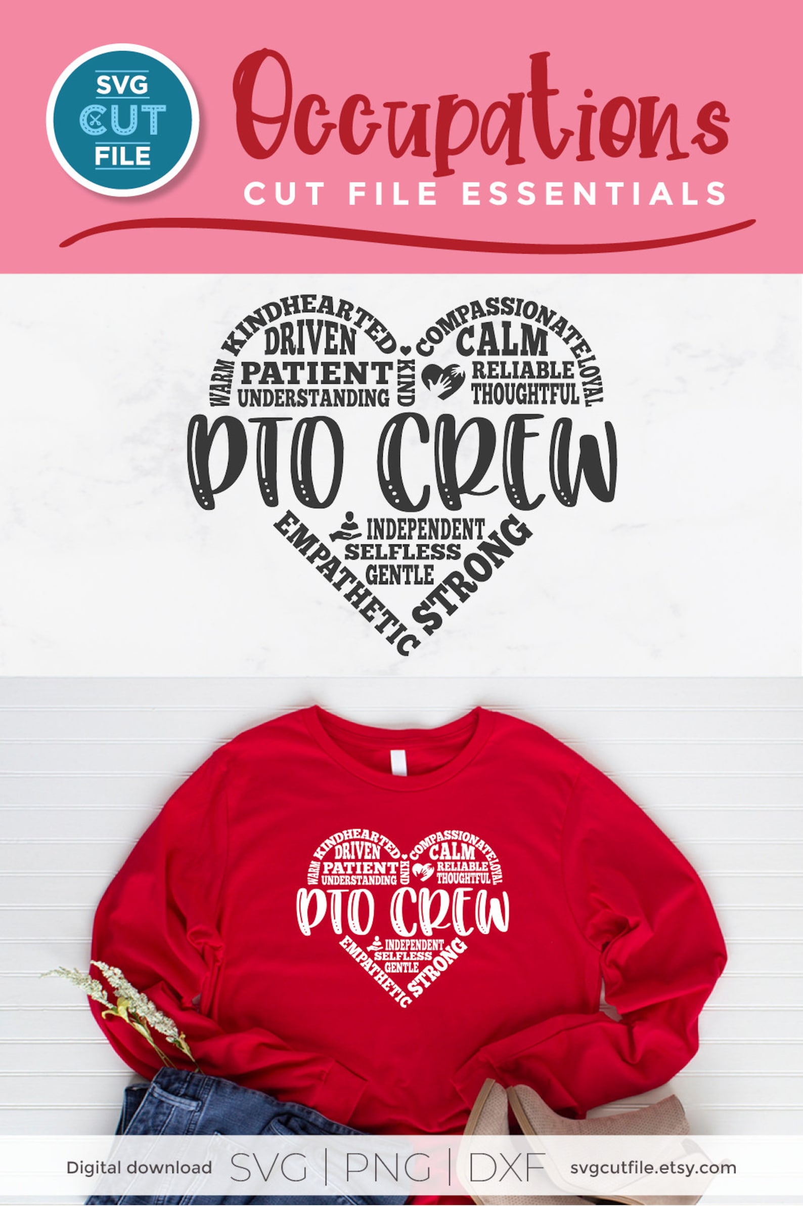 PTO Svg PTO Crew PTA Tribe Parent Teacher Organization | Etsy Canada