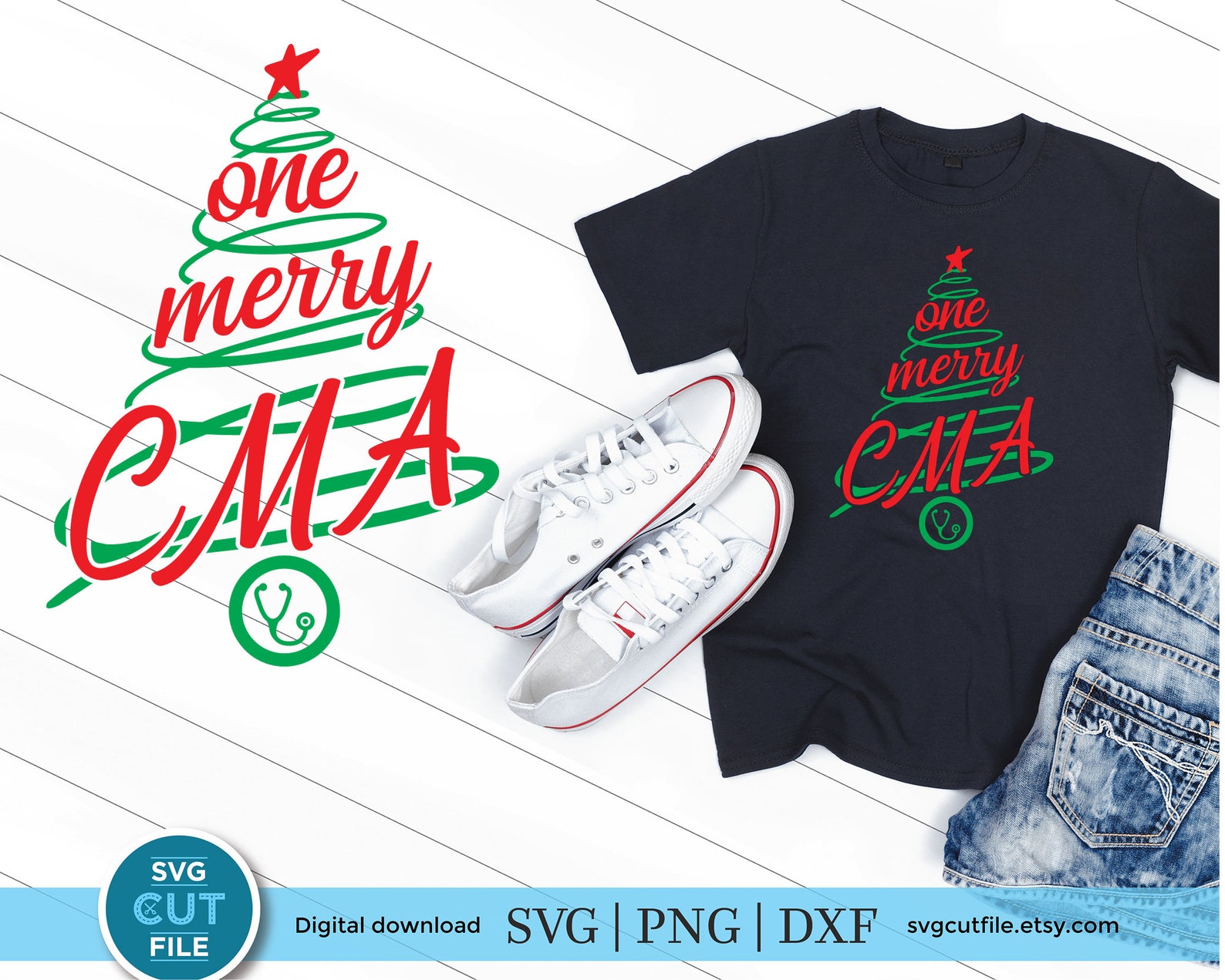 Christmas CMA Svg, One Merry Certified Medical Assistant Svg ...