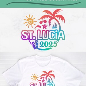 St. Lucia SVG, St. Lucia Urlaub, 2025 svg, St. Lucia PNG, Sublimation ...