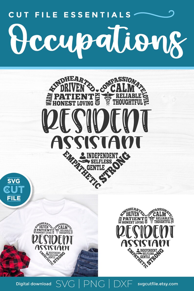 Resident Assistant Svg Ra Svg Care Partner Svg Essential Ra - Etsy