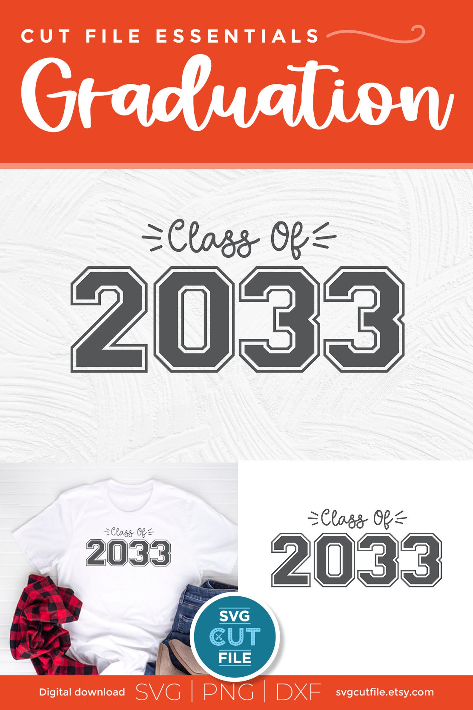 Class of 2033 Svg Senior 2033 Svg Graduating Class Prek - Etsy