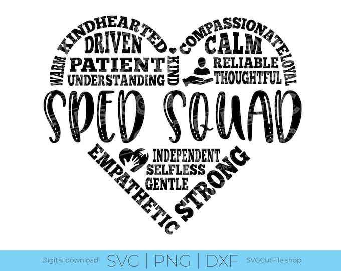 SPED Squad Svg / Special Education Teacher Svg / Teacher Svg / Back to ...
