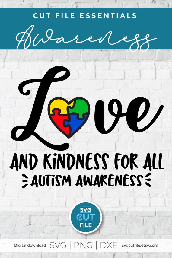 Autism Svg Autism Awareness Svg Rainbow Puzzle Ribbon Svg | Etsy