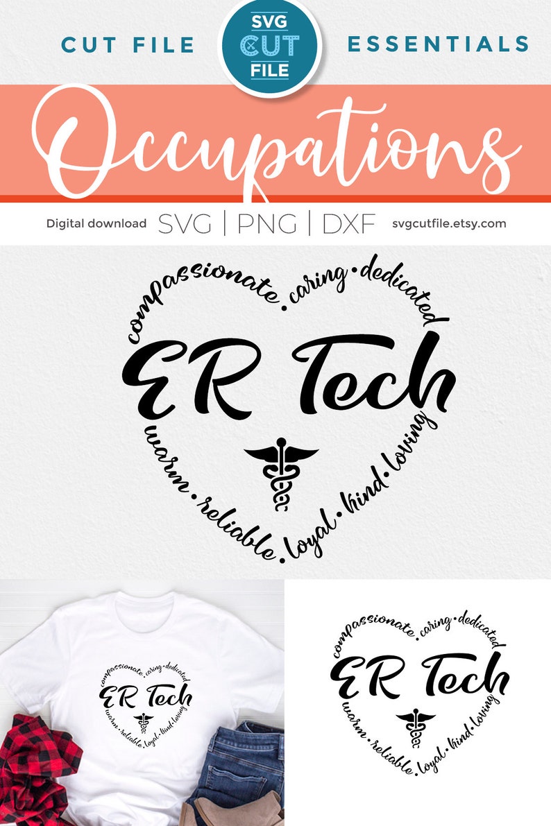ER Tech Svg, Emergency Room Tech Svg, Emergency Department Tech, ER ...