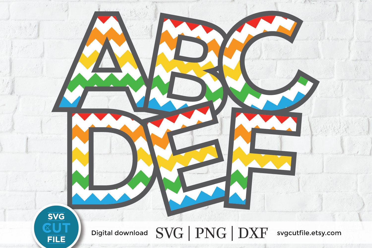 Chevron Letters Svg Chevron Alphabet Svg Chevron Font Svg - Etsy