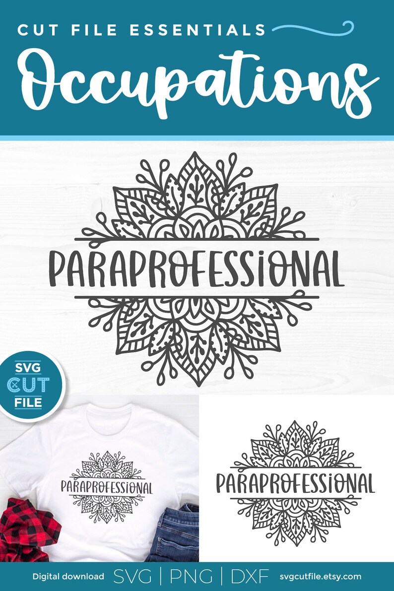 Paraprofessional Svg Para Svg Para Mandala Gift Idea Svg | Etsy